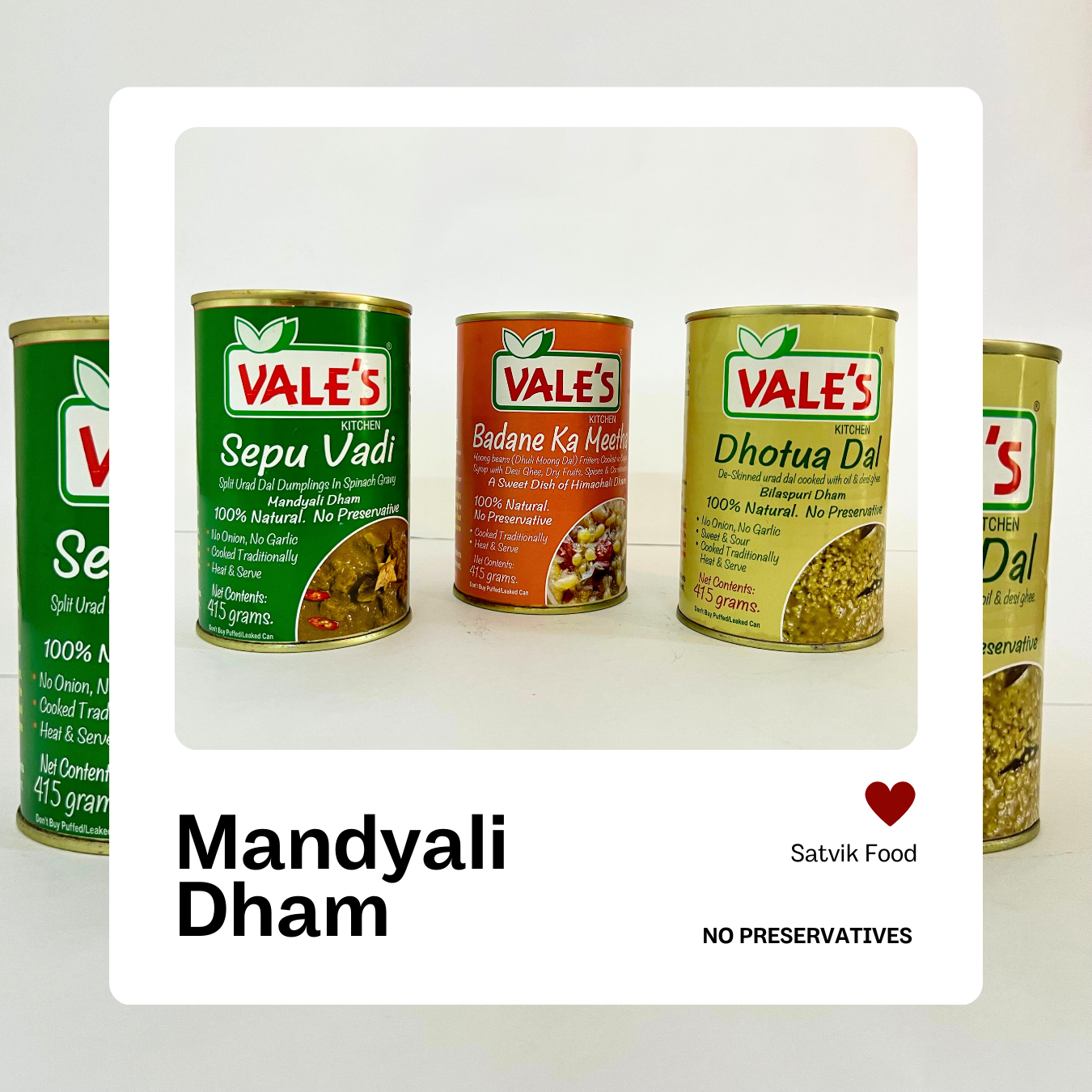 Vales Mandyali Dham Online - Authentic Himachali Dham – Valley Agro Foods