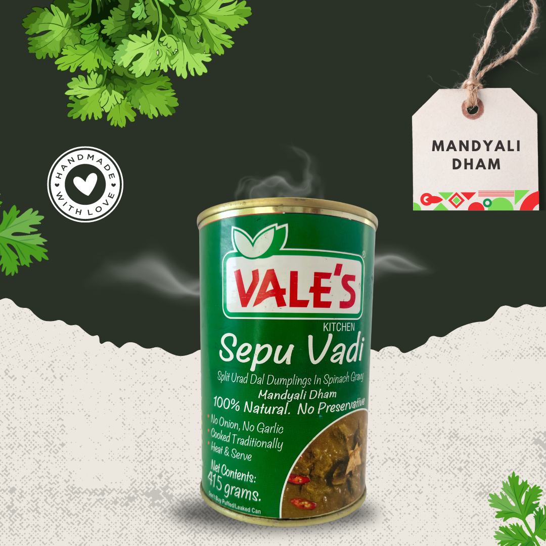 Buy Vales Sepu Vadi | Deep Fried Vadis Cooked in Spicy Spinach-infused ...